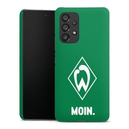 DeinDesign Galaxy A53 5G Handy Premium Case Smartphone Handyh&uuml;lle Schutzh&uuml;lle matt Moin Official Licensed Product Sv Werder Bremen Premium Case