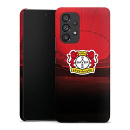 DeinDesign Galaxy A53 5G Handy Premium Case Smartphone Handyh&uuml;lle Schutzh&uuml;lle gl&auml;nzend Bayer 04 Leverkusen Official Licensed Product Stadium Premium Case