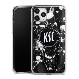 DeinDesign iPhone 11 Pro Max Handy Silikon H&uuml;lle Case transparent Handyh&uuml;lle Official Licensed Product Ksc Karlsruher Sc Silikon Case