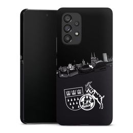 DeinDesign Galaxy A53 5G Handy Premium Case Smartphone Handyh&uuml;lle Schutzh&uuml;lle gl&auml;nzend Skyline Official Licensed Product 1. Fc K&ouml;ln Premium Case