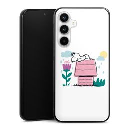 DeinDesign Galaxy A35 5G Handy Silikon H&uuml;lle Case schwarz Handyh&uuml;lle Snoopy Dog Official Licensed Product