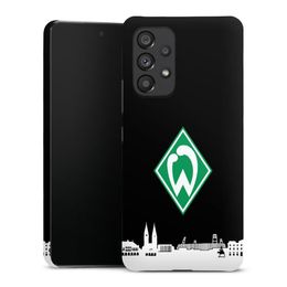 DeinDesign Galaxy A53 5G Handy Premium Case Smartphone Handyh&uuml;lle Schutzh&uuml;lle matt Skyline Sv Werder Bremen Official Licensed Product Premium Case