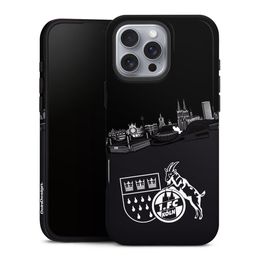 DeinDesign iPhone 16 Pro Max Handy Panzer Handyh&uuml;lle robuste Outdoor H&uuml;lle Schutzh&uuml;lle gl&auml;nzend Skyline Official Licensed Product 1. Fc K&ouml;ln Tough Case