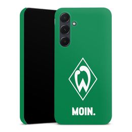 DeinDesign Galaxy A55 5G Handy Premium Case Smartphone Handyh&uuml;lle Schutzh&uuml;lle matt Moin Official Licensed Product Sv Werder Bremen Premium Case