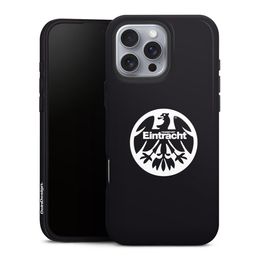DeinDesign iPhone 16 Pro Max Handy Panzer Handyh&uuml;lle robuste Outdoor H&uuml;lle Schutzh&uuml;lle gl&auml;nzend Logo Eintracht Frankfurt Eagle Tough Case