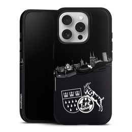 DeinDesign iPhone 16 Pro Handy Panzer Handyh&uuml;lle robuste Outdoor H&uuml;lle Schutzh&uuml;lle gl&auml;nzend Skyline Official Licensed Product 1. Fc K&ouml;ln Tough Case