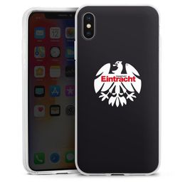DeinDesign iPhone Xs Max Handy Silikon H&uuml;lle Case transparent Handyh&uuml;lle Eagle Retro Logo Silikon Case
