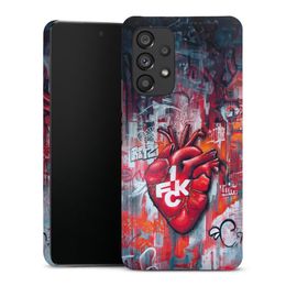 DeinDesign Galaxy A53 5G Handy Premium Case Smartphone Handyh&uuml;lle Schutzh&uuml;lle matt 1. Fc Kaiserslautern Heart 1. Fck Premium Case