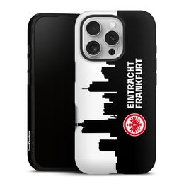 DeinDesign iPhone 16 Pro Handy Panzer Handyh&uuml;lle robuste Outdoor H&uuml;lle Schutzh&uuml;lle matt Eintracht Frankfurt Sge Official Licensed Product Tough Case