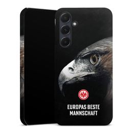 DeinDesign Galaxy A55 5G Handy Premium Case Smartphone Handyh&uuml;lle Schutzh&uuml;lle matt European Cup Official Licensed Product Eintracht Frankfurt Premium Case