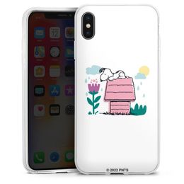 DeinDesign iPhone Xs Max Handy Silikon H&uuml;lle Case transparent Handyh&uuml;lle Snoopy Dog Official Licensed Product Silikon Case