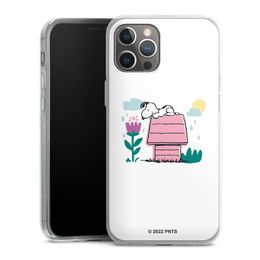 DeinDesign iPhone 12 Pro Max Handy Silikon H&uuml;lle Case transparent Handyh&uuml;lle Snoopy Dog Official Licensed Product Silikon Case