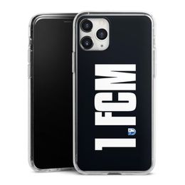 DeinDesign iPhone 11 Pro Max Handy Silikon H&uuml;lle Case transparent Handyh&uuml;lle Official Licensed Product 1. Fcm 1. Fc Magdeburg Silikon Case