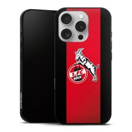 DeinDesign iPhone 16 Pro Handy Slim Case extra d&uuml;nn Silikon Handyh&uuml;lle schwarz H&uuml;lle 1. Fc K&ouml;ln Billy Goat Hennes Official Licensed Product Silikon Slim Case