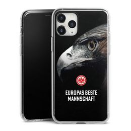 DeinDesign iPhone 11 Pro Max Handy Silikon H&uuml;lle Case transparent Handyh&uuml;lle Eintracht Frankfurt Official Licensed Product European Cup Silikon Case
