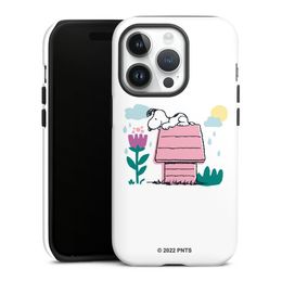 DeinDesign iPhone 14 Pro Handy Panzer Handyh&uuml;lle robuste Outdoor H&uuml;lle Schutzh&uuml;lle matt Snoopy Dog Official Licensed Product Tough Case