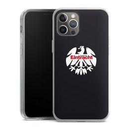 DeinDesign iPhone 12 Pro Max Handy Silikon H&uuml;lle Case transparent Handyh&uuml;lle Eagle Retro Logo Silikon Case