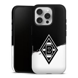 DeinDesign iPhone 16 Pro Handy Panzer Handyh&uuml;lle robuste Outdoor H&uuml;lle Schutzh&uuml;lle gl&auml;nzend Bmg Borussia M&ouml;nchengladbach Gladbach Tough Case