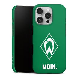 DeinDesign iPhone 16 Pro Handy Premium Case Smartphone Handyh&uuml;lle Schutzh&uuml;lle matt Moin Official Licensed Product Sv Werder Bremen Premium Case