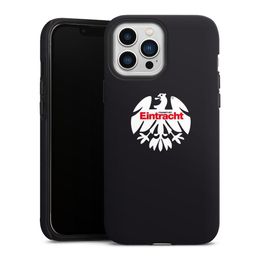 DeinDesign iPhone 13 Pro Max Handy Panzer Handyh&uuml;lle robuste Outdoor H&uuml;lle Schutzh&uuml;lle matt Eagle Retro Logo Tough Case