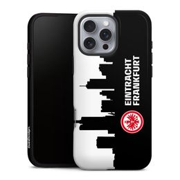 DeinDesign iPhone 16 Pro Max Handy Panzer Handyh&uuml;lle robuste Outdoor H&uuml;lle Schutzh&uuml;lle gl&auml;nzend Eintracht Frankfurt Sge Official Licensed Product Tough Case