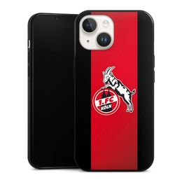DeinDesign iPhone 14 Handy Slim Case extra d&uuml;nn Silikon Handyh&uuml;lle schwarz H&uuml;lle 1. Fc K&ouml;ln Billy Goat Hennes Official Licensed Product Silikon Slim Case