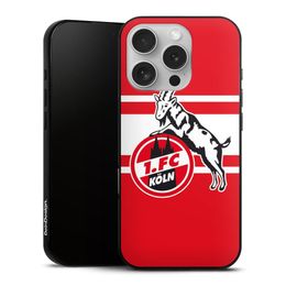 DeinDesign iPhone 16 Pro Handy Slim Case extra d&uuml;nn Silikon Handyh&uuml;lle schwarz H&uuml;lle Official Licensed Product Coat Of Arms 1. Fc K&ouml;ln Silikon Slim Case