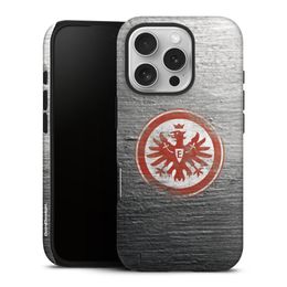 DeinDesign iPhone 16 Pro Handy Panzer Handyh&uuml;lle robuste Outdoor H&uuml;lle Schutzh&uuml;lle matt Eintracht Frankfurt Sge Logo Tough Case