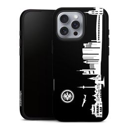 DeinDesign iPhone 16 Pro Max Handy Panzer Handyh&uuml;lle robuste Outdoor H&uuml;lle Schutzh&uuml;lle gl&auml;nzend Eintracht Frankfurt Sge Skyline Tough Case