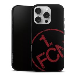 DeinDesign iPhone 16 Pro Handy Slim Case extra d&uuml;nn Silikon Handyh&uuml;lle schwarz H&uuml;lle Texture Merchandise 1. Fcn Silikon Slim Case