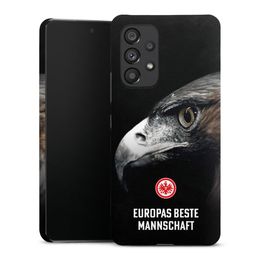 DeinDesign Galaxy A53 5G Handy Premium Case Smartphone Handyh&uuml;lle Schutzh&uuml;lle matt Eintracht Frankfurt Official Licensed Product European Cup Premium Case