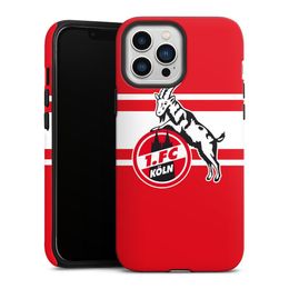 DeinDesign iPhone 13 Pro Max Handy Panzer Handyh&uuml;lle robuste Outdoor H&uuml;lle Schutzh&uuml;lle matt Official Licensed Product Coat Of Arms 1. Fc K&ouml;ln Tough Case
