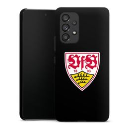 DeinDesign Galaxy A53 5G Handy Premium Case Smartphone Handyh&uuml;lle Schutzh&uuml;lle gl&auml;nzend Official Licensed Product Vfb Stuttgart Coat Of Arms Premium Case