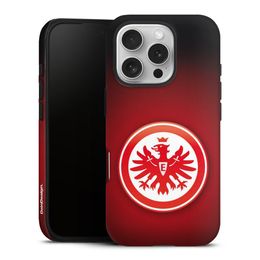 DeinDesign iPhone 16 Pro Handy Panzer Handyh&uuml;lle robuste Outdoor H&uuml;lle Schutzh&uuml;lle matt Official Licensed Product Coat Of Arms Eintracht Frankfurt Tough Case