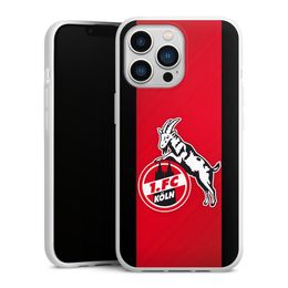 DeinDesign iPhone 13 Pro Handy Silikon H&uuml;lle Case wei&szlig; Handyh&uuml;lle 1. Fc K&ouml;ln Billy Goat Hennes Official Licensed Product Silikon Case