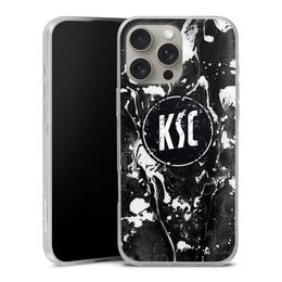 DeinDesign iPhone 16 Pro Max Handy Silikon H&uuml;lle Case transparent Handyh&uuml;lle Karlsruher Sc Ksc Official Licensed Product Silikon Case