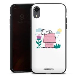 DeinDesign iPhone Xr Handy Silikon H&uuml;lle Case schwarz Handyh&uuml;lle Snoopy Dog Official Licensed Product