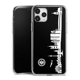 DeinDesign iPhone 11 Pro Max Handy Silikon H&uuml;lle Case transparent Handyh&uuml;lle Eintracht Frankfurt Skyline Sge Silikon Case