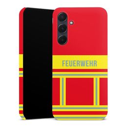 DeinDesign Galaxy A55 5G Handy Premium Case Smartphone Handyh&uuml;lle Schutzh&uuml;lle matt Fire Fighters Life Saver Fire Fighter Premium Case