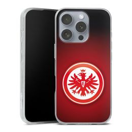 DeinDesign iPhone 16 Pro Handy Silikon H&uuml;lle Case transparent Handyh&uuml;lle Official Licensed Product Coat Of Arms Eintracht Frankfurt Silikon Case