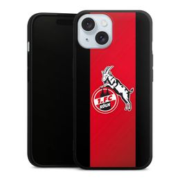 DeinDesign iPhone 15 Handy Premium Silikon H&uuml;lle Handyh&uuml;lle schwarz Case 1. Fc K&ouml;ln Billy Goat Hennes Official Licensed Product Silikon Premium Case