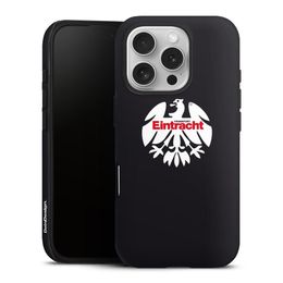 DeinDesign iPhone 16 Pro Handy Panzer Handyh&uuml;lle robuste Outdoor H&uuml;lle Schutzh&uuml;lle matt Eagle Retro Logo Tough Case