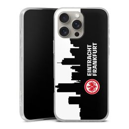 DeinDesign iPhone 16 Pro Max Handy Silikon H&uuml;lle Case transparent Handyh&uuml;lle Eintracht Frankfurt Sge Official Licensed Product Silikon Case