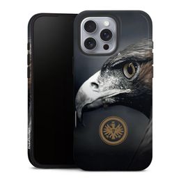 DeinDesign iPhone 16 Pro Max Handy Panzer Handyh&uuml;lle robuste Outdoor H&uuml;lle Schutzh&uuml;lle gl&auml;nzend Eintracht Frankfurt Eagle Official Licensed Product Tough Case