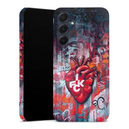 DeinDesign Galaxy A55 5G Handy Premium Case Smartphone Handyh&uuml;lle Schutzh&uuml;lle matt 1. Fck 1. Fc Kaiserslautern Heart Premium Case