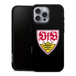 DeinDesign iPhone 16 Pro Max Handy Panzer Handyh&uuml;lle robuste Outdoor H&uuml;lle Schutzh&uuml;lle gl&auml;nzend Vfb Stuttgart Coat Of Arms Official Licensed Product Tough Case