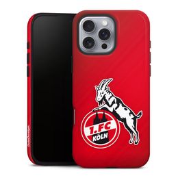 DeinDesign iPhone 16 Pro Max Handy Panzer Handyh&uuml;lle robuste Outdoor H&uuml;lle Schutzh&uuml;lle gl&auml;nzend 1. Fc K&ouml;ln Effzeh Official Licensed Product Tough Case