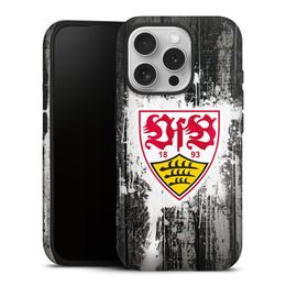 DeinDesign iPhone 16 Pro Handy Panzer Handyh&uuml;lle robuste Outdoor H&uuml;lle Schutzh&uuml;lle gl&auml;nzend Official Licensed Product Vfb Stuttgart Bundesliga Tough Case