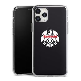 DeinDesign iPhone 11 Pro Max Handy Silikon H&uuml;lle Case transparent Handyh&uuml;lle Logo Retro Eagle Silikon Case