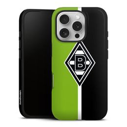 DeinDesign iPhone 16 Pro Handy Panzer Handyh&uuml;lle robuste Outdoor H&uuml;lle Schutzh&uuml;lle gl&auml;nzend Borussia M&ouml;nchengladbach Gladbach Bundesliga Tough Case